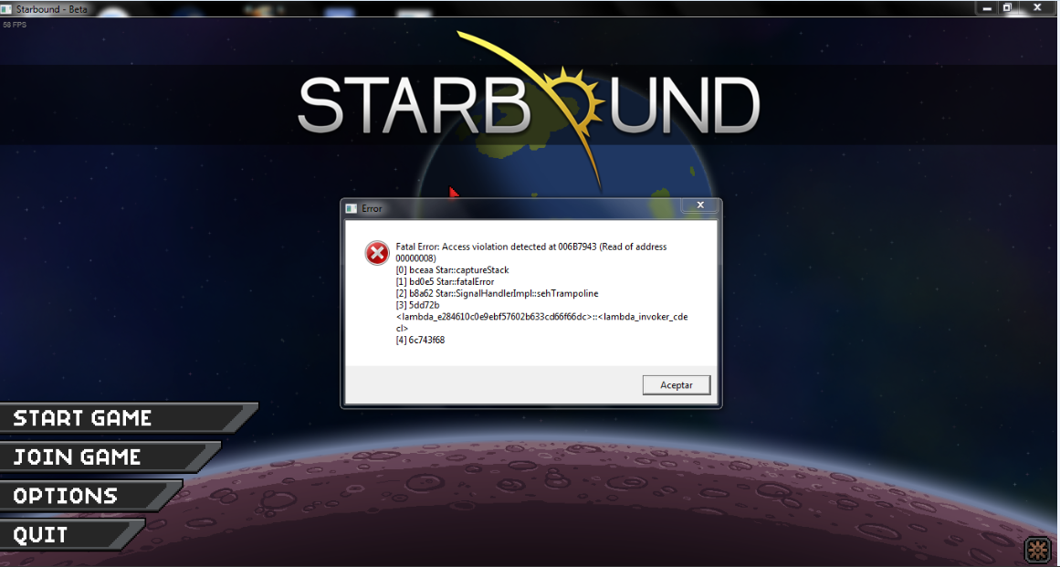 Closed - Various crashes/issues | Chucklefish Forums