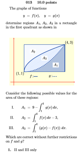 Solved 013 10.0 points The graphs of functions determine | Chegg.com