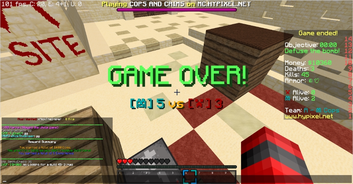 [CvC] Share your TDM and Defusal Top Scores!! | Hypixel Forums
