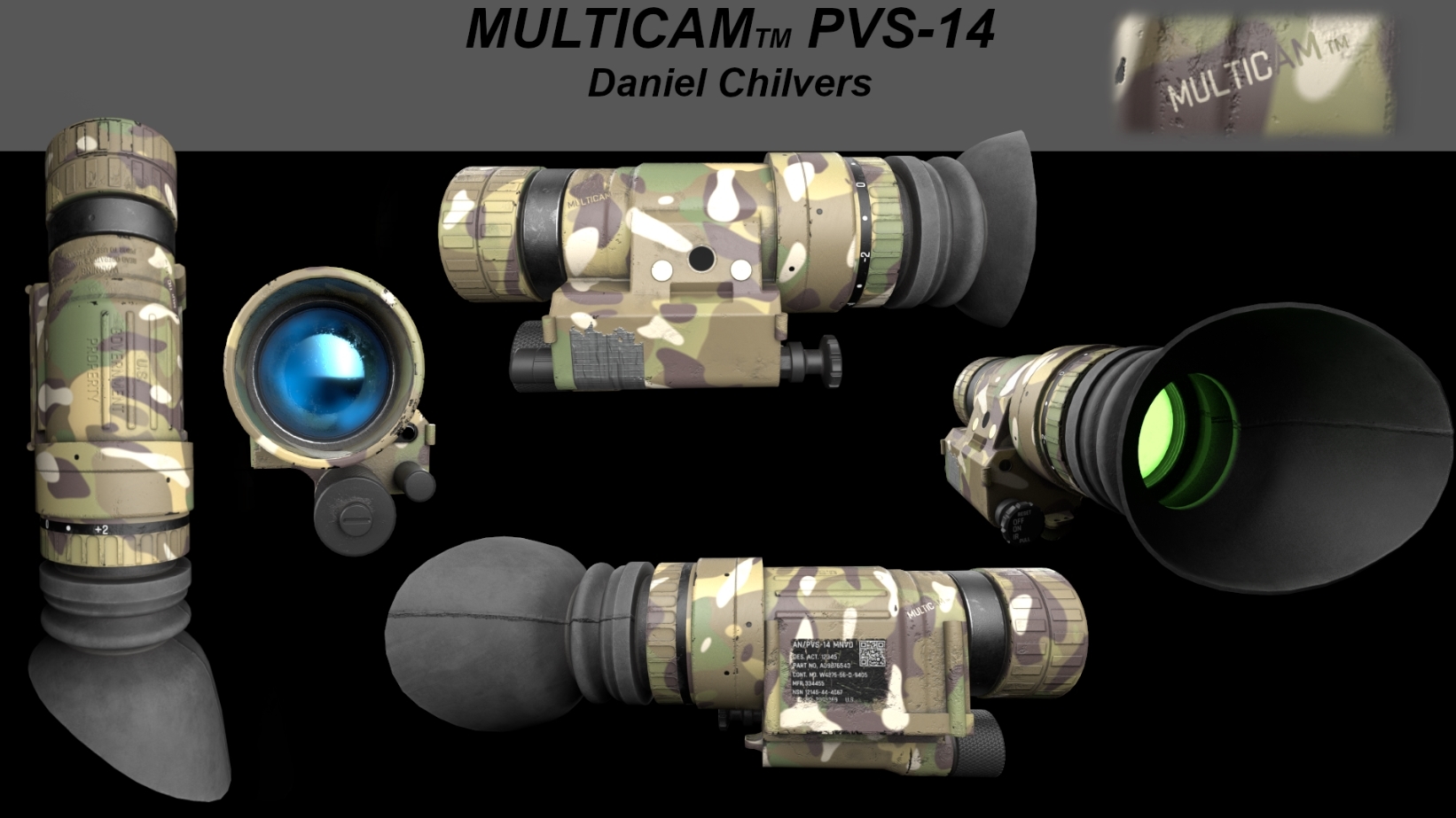 PVS-14 Night Vision (Multicam) - 3D model by dan22 [5a187da] - Sketchfab