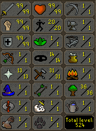No Email Set 99 Attack 99 Strength 99 Defense 99 hitpoint max melee ...