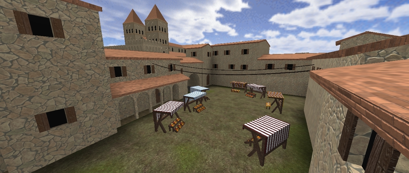 This is the medieval Italian city I'm working on : r/roblox