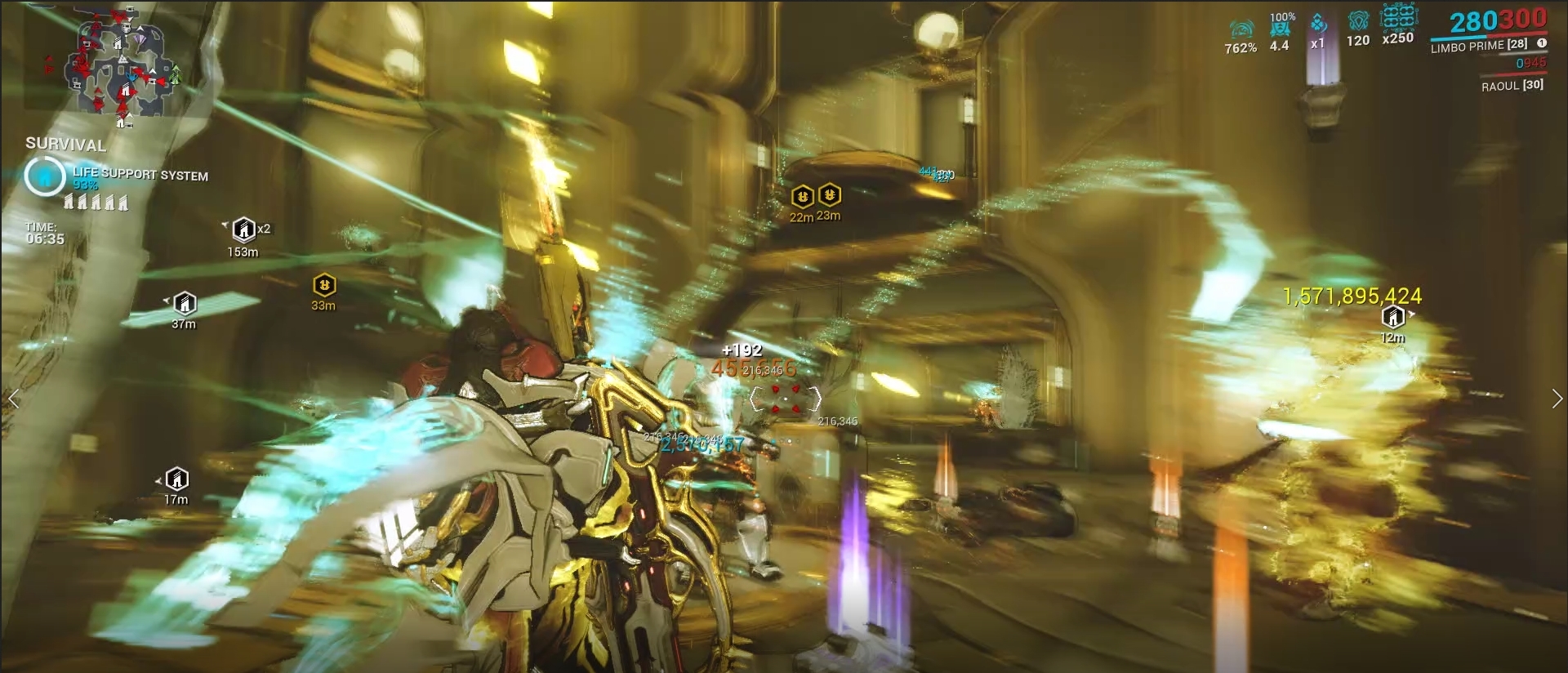 I noticed I was doing negative damage (I know that it's a display issue ...