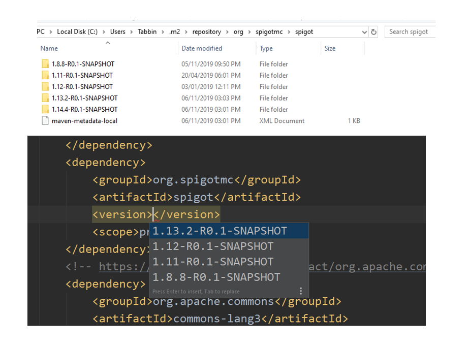 Solved - Spigot dependency not found. (not spigot-api) | SpigotMC ... Solved - Spigot dependency not found. (not spigot-api) | SpigotMC ...