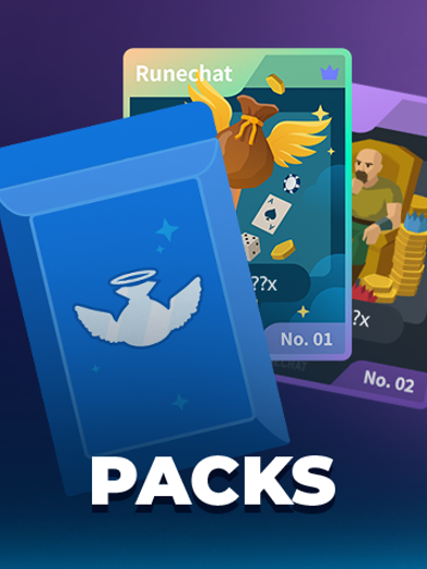 RuneChat Packs, RuneChat card game, online pack opening game, digital ...