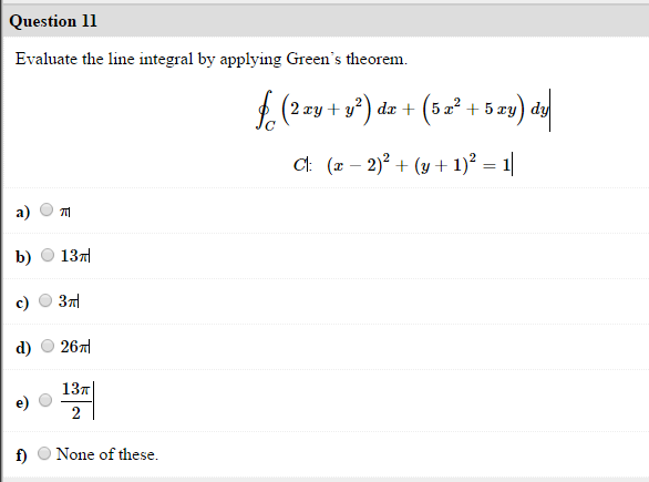 Solved Evaluate the line integral by applying Green's | Chegg.com