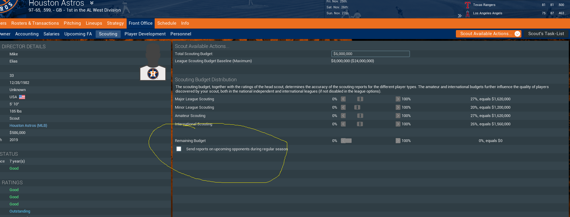 Turning off the opponent scouting emails - OOTP Developments Forums