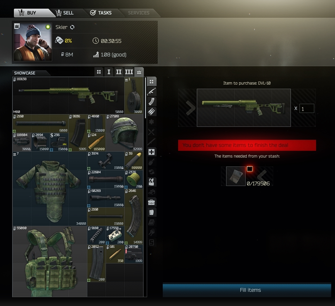 All Level 4 Traders with new Items ! :) (Therapist addet) : r ...