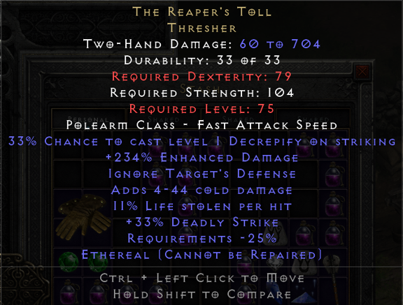 Ethereal Reapers Toll Mid-high Roll - Topic - d2jsp