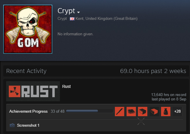 How Many Hours? Leave a Screenshot : r/playrust