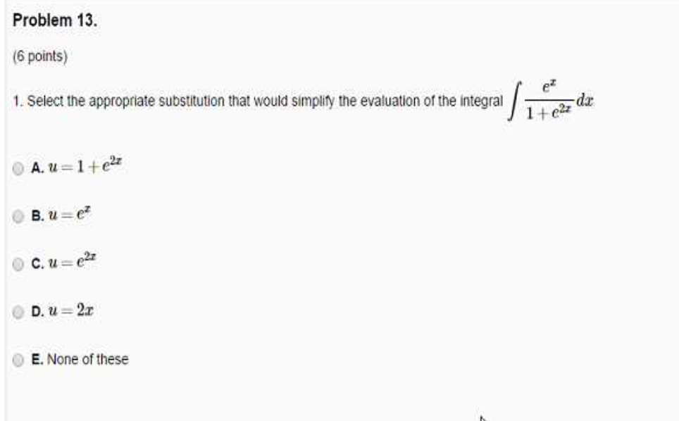 Solved Problem 13. (6 points) 1. Select the appropriate | Chegg.com