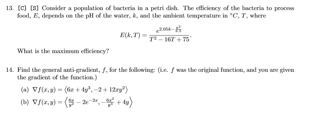 Solved #13 is the main question i need solved but if you do | Chegg.com