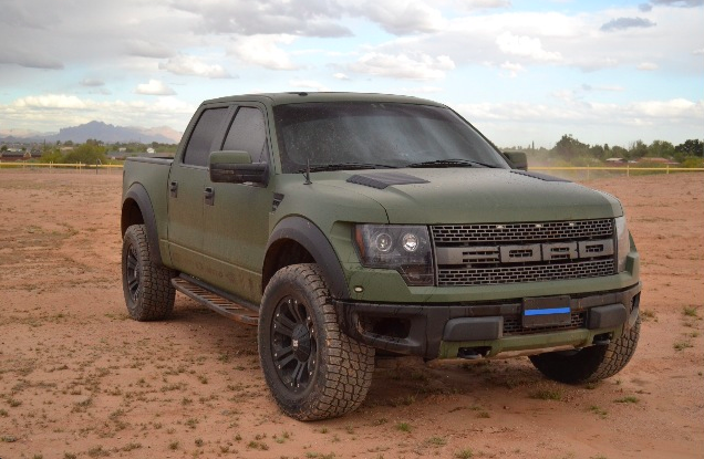 Military Matte Green Wrap - FORD RAPTOR FORUM - Ford SVT Raptor Forums ...