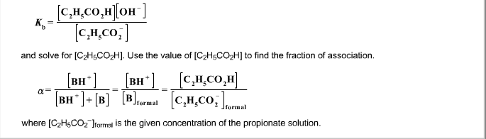 Solved What is the fraction of association (α) for the | Chegg.com