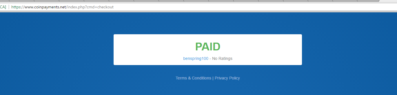 Callback Coinpayments Ipn Is Not Redirecting User Back Stack Overflow