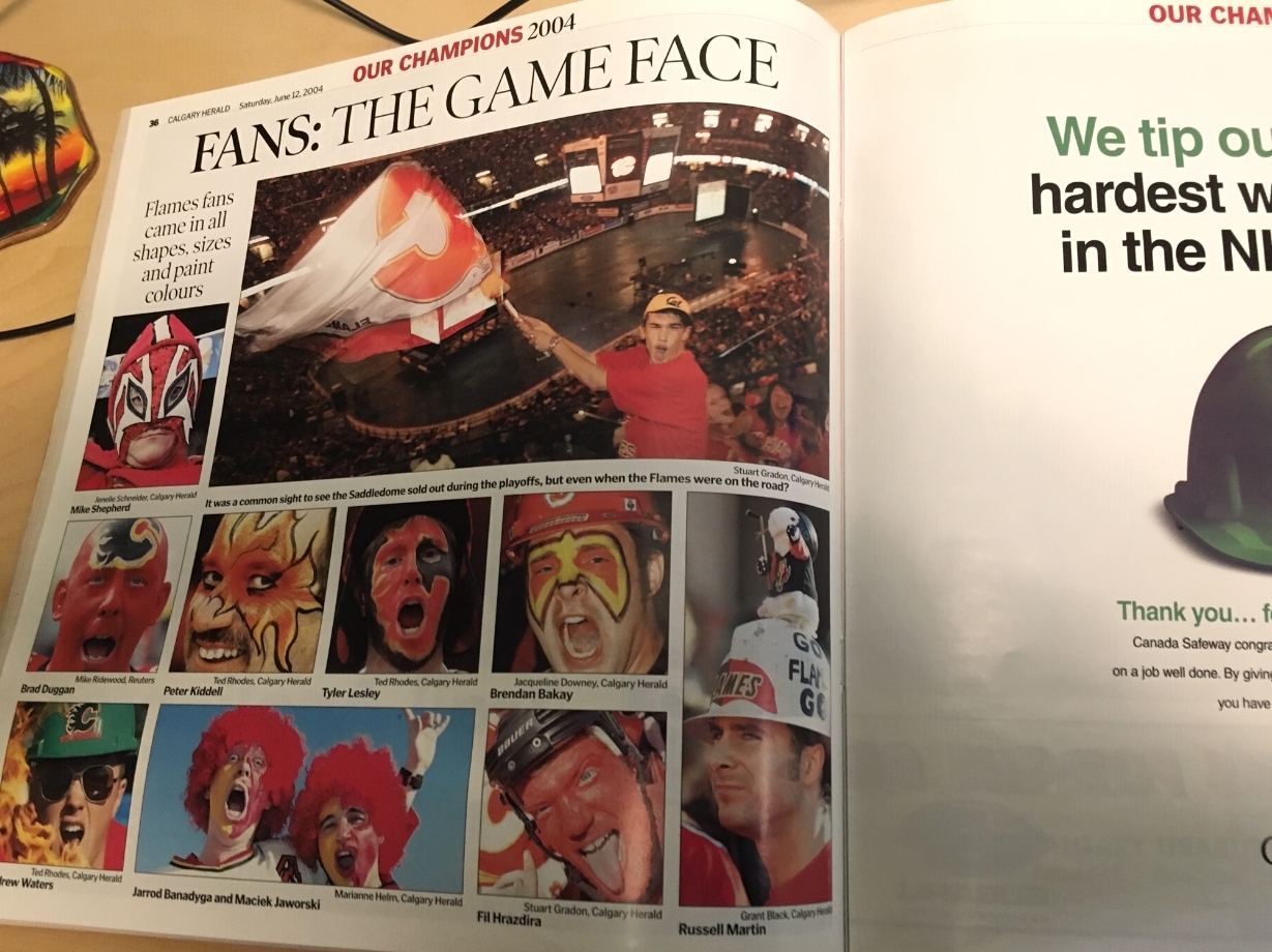 I came across a 72 page Calgary Herald magazine on the 2004 Cup run ...