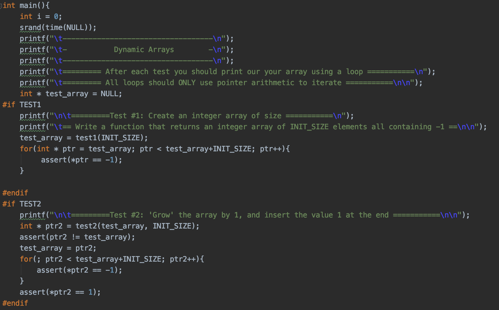 Part A Dynamic Memory I have provided you with driver | Chegg.com