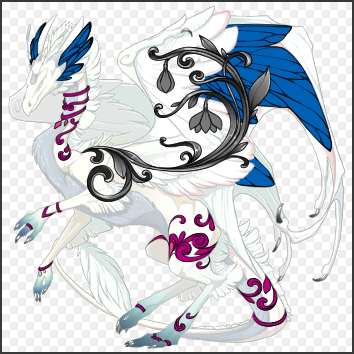 Gloomwater Labs - Pearl H Filigree | Skins and Accents | Flight Rising