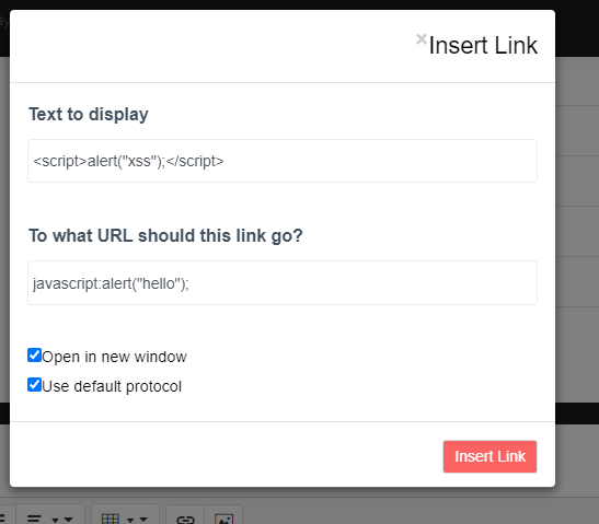 XSS found on Insert Link · Issue #3934 · summernote/summernote · GitHub