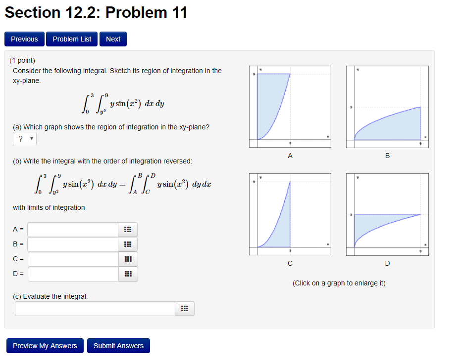 Solved Section 12.2: Problem 11 PreviousS Problem List Next | Chegg.com