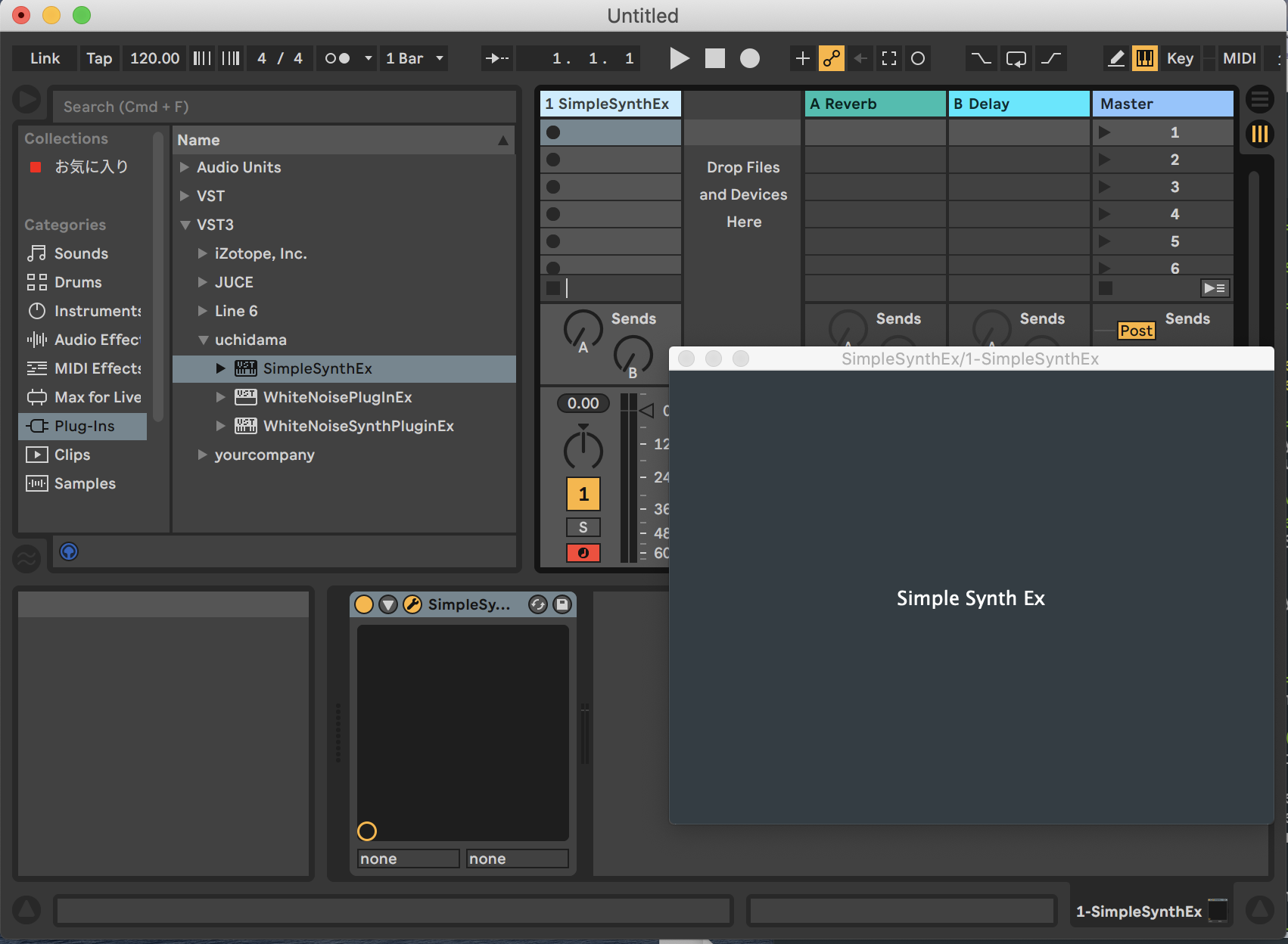 GitHub - uchidama/SimpleSynthEx: Simple sine oscillator synth MIDI plugin made by JUCE.