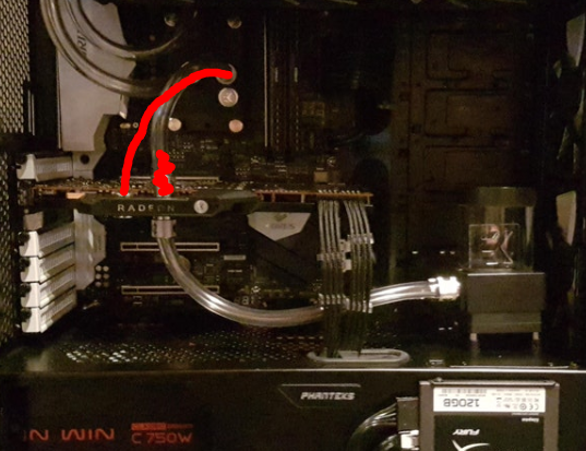 Custom loop done. Only thing left is filling and new backplate : r/Amd