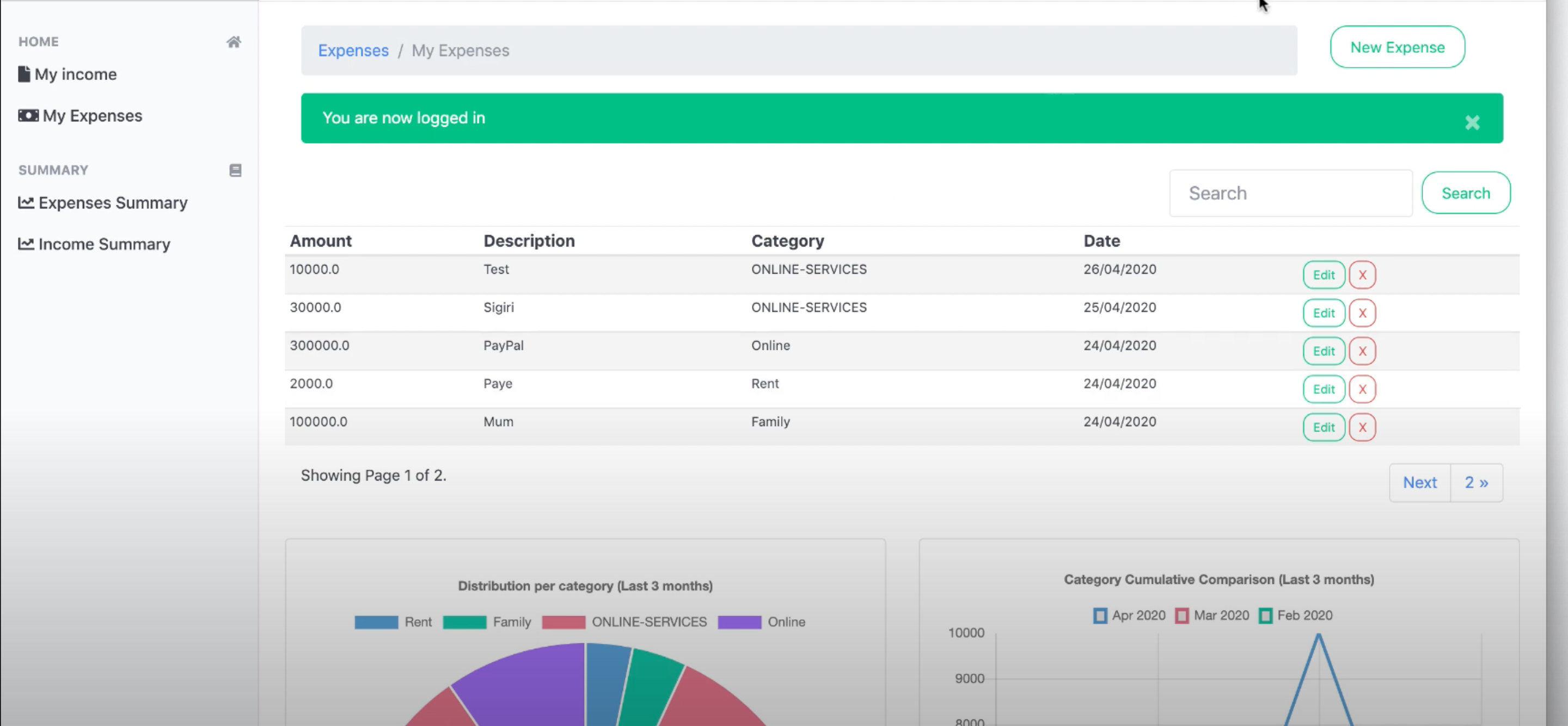 GitHub - saadtajwar/ExpensesWeb: ExpensesWeb is a Django web application that allows users to ...