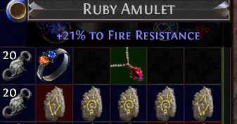 Found a craftable Ruby Amulet on perm HC : r/pathofexile