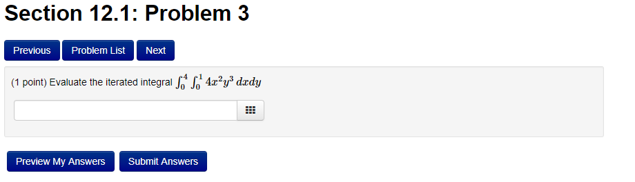 Solved Section 12.1: Problem3 Previous Problem List Next (1 | Chegg.com