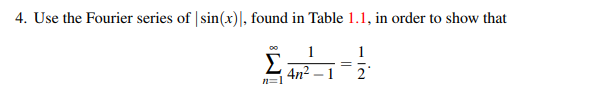 Solved 1 Function on-π, π Fourier Series cos( (2n-1 f(x) sin | Chegg.com