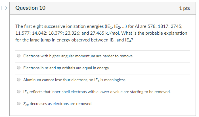Solved What is the probable explanation for the large jump | Chegg.com