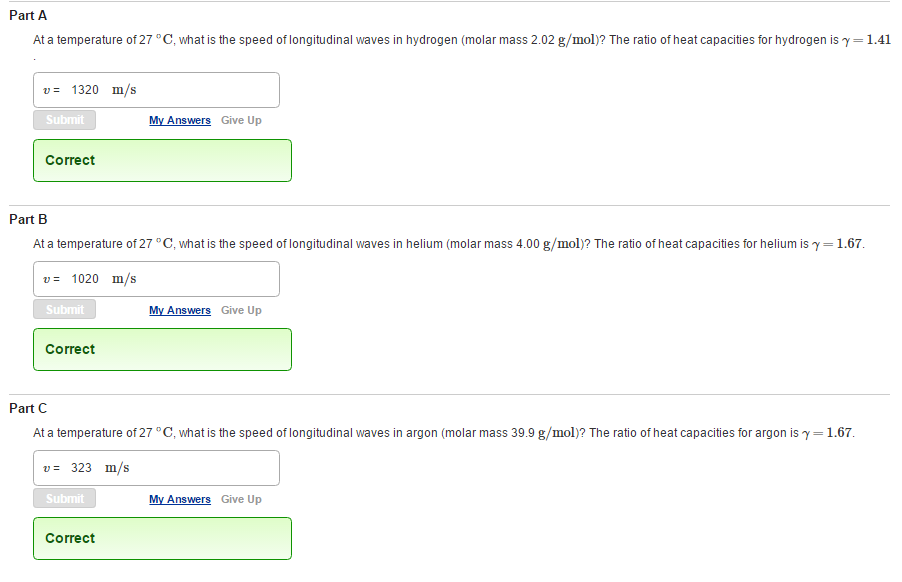 Solved At a temperature of 27^degree C, what is the speed of | Chegg.com