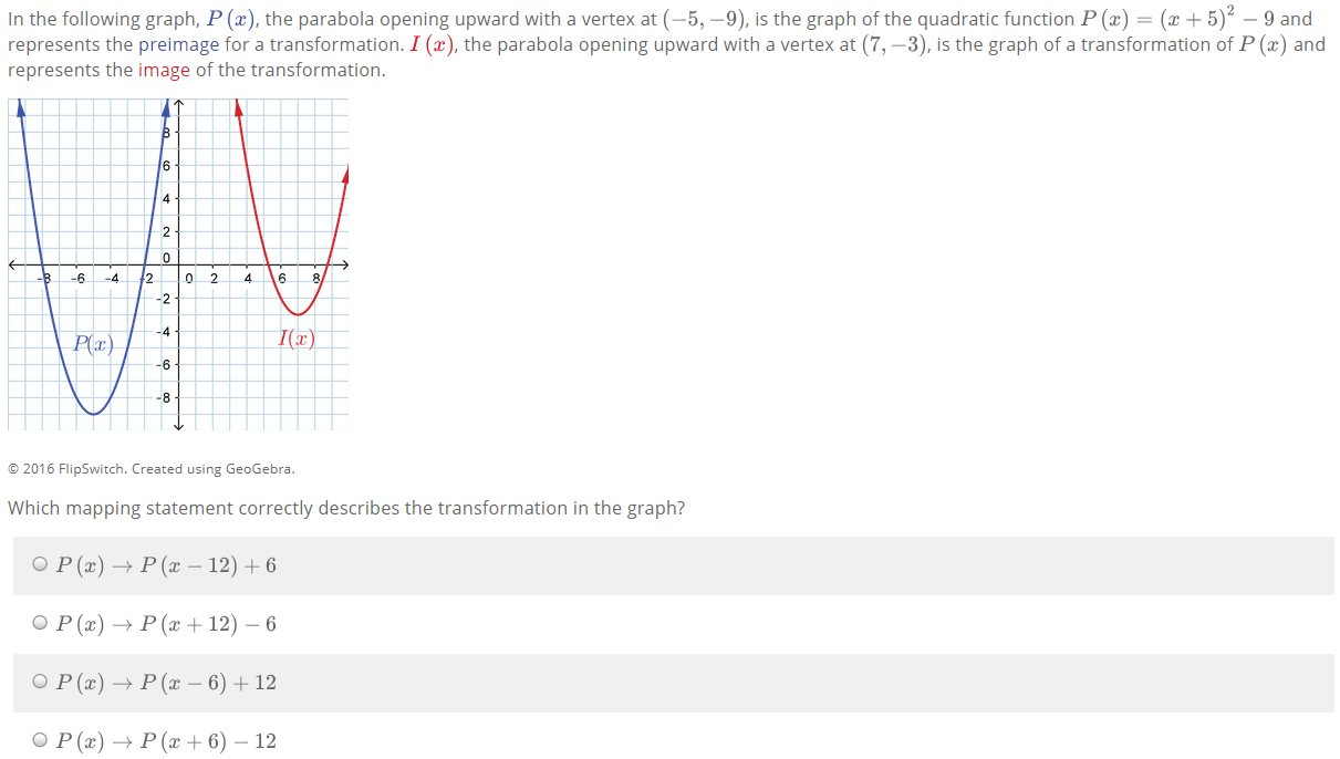 Solved In the following graph, P (x), the parabola opening | Chegg.com