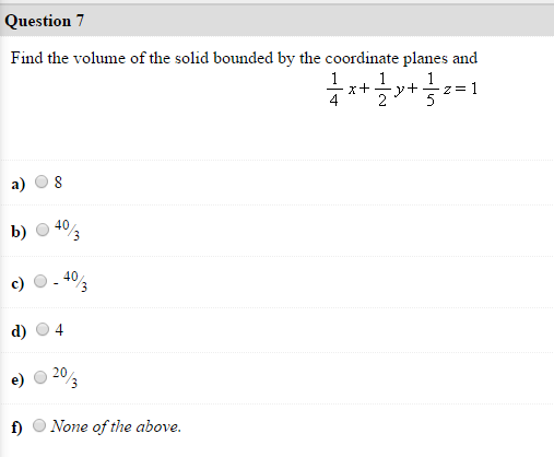 Solved Find the volume of the solid bounded by the | Chegg.com