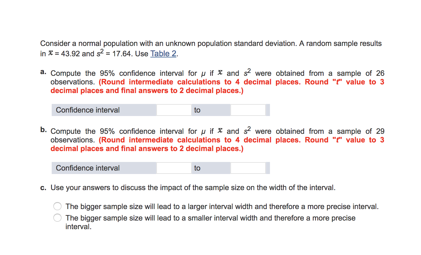 Solved Consider a normal population with an unknown | Chegg.com