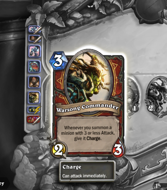 Warsong Commander *still* not fixed (entirely) : r/hearthstone
