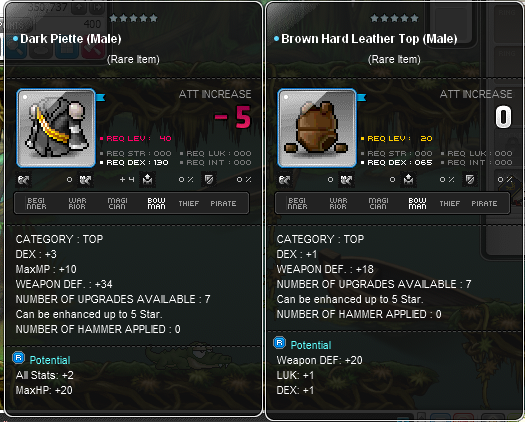 Higher DEX gear lowering ATT as Crossbowman? : r/Maplestory