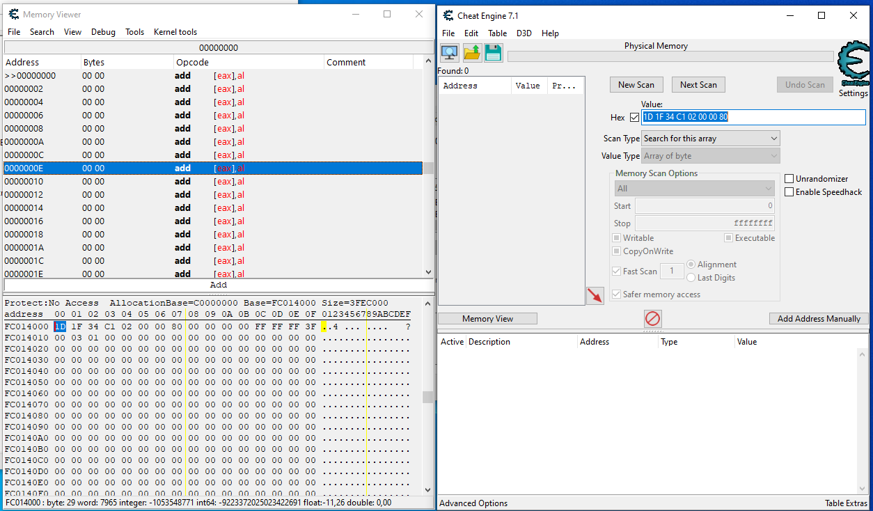 Unable to scan physical memory with "No Access" label · Issue #1359 ...