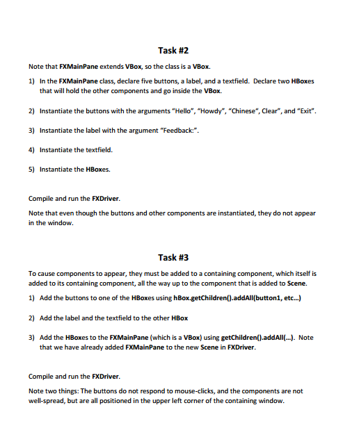 Solved GUI Lab overview: In the Graphical user Interface | Chegg.com