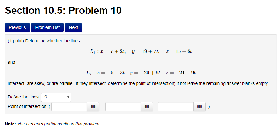 Solved Section 10.5: Problem 10 Previous Problem List Next | Chegg.com