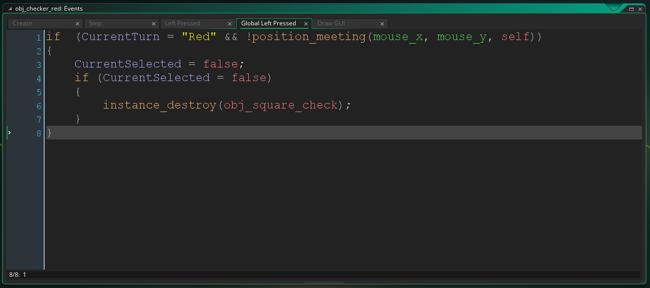 Legacy GM - My code is not working correctly. What am I doing wrong? | GameMaker Community