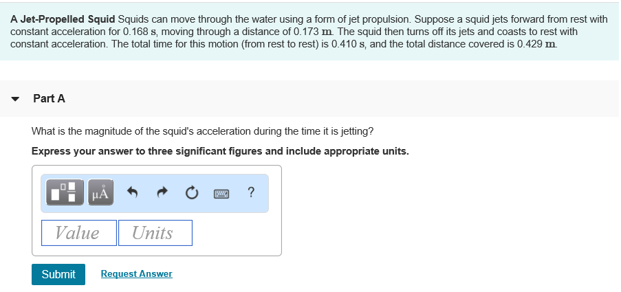 Solved A Jet-Propelled Squid Squids can move through the | Chegg.com