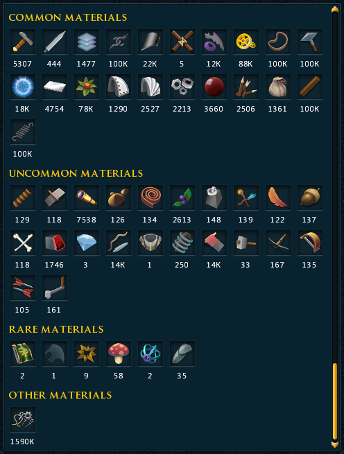 Loot from 1-120 Invention on gizmos : r/runescape