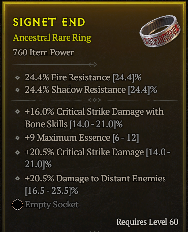 Necro Ring Lvl 60 2x Crit Essence - Topic - d2jsp