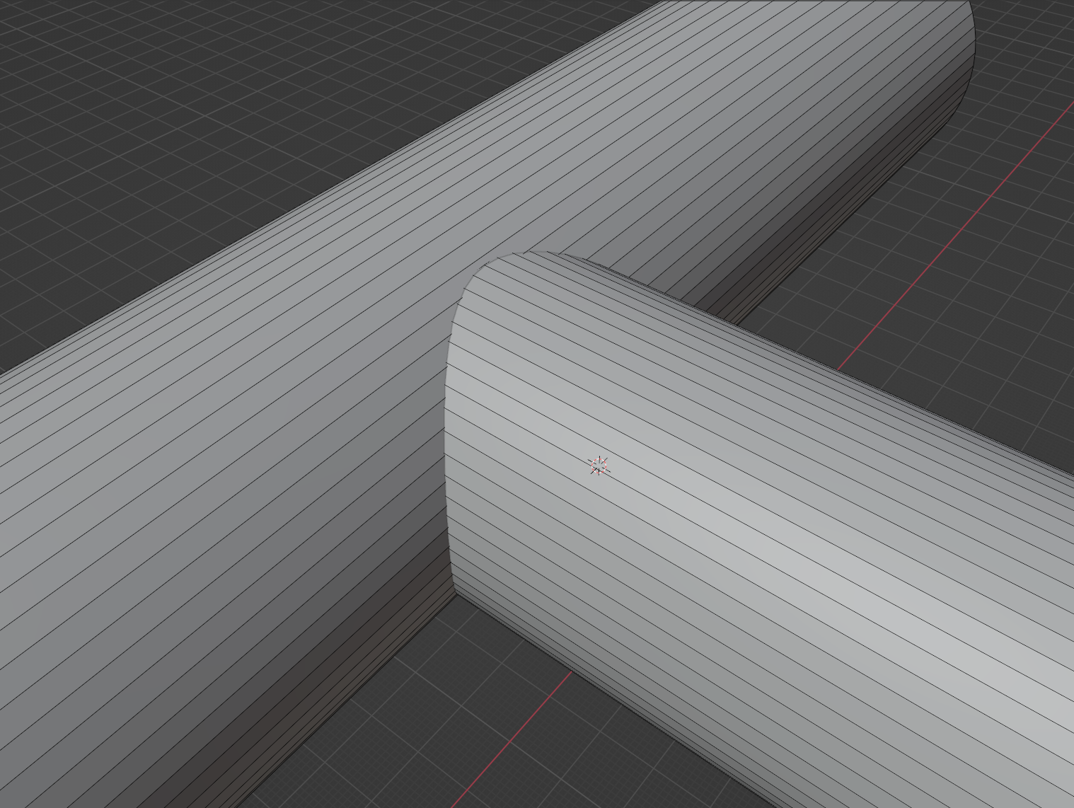 Need help connecting perpendicular cylinders of different sizes with good topology : r/blender