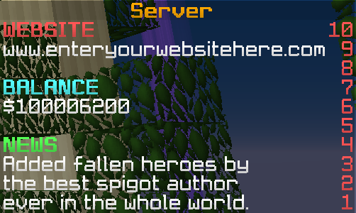 Server Sidebar [Like Mineplex] | SpigotMC - High Performance Minecraft ...