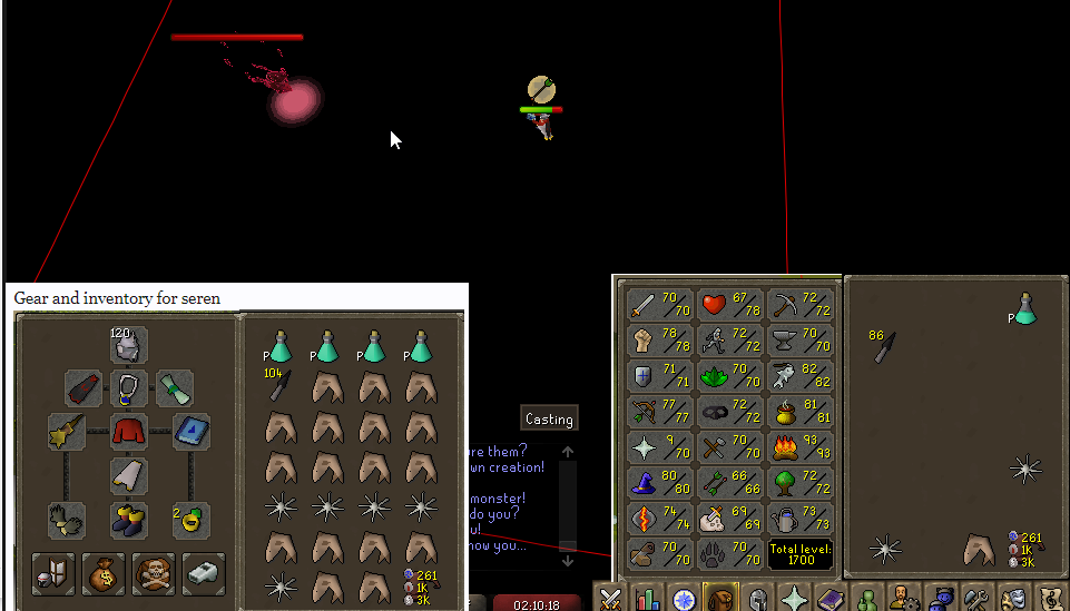 Fragment of seren fight : r/ironscape