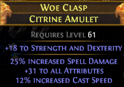 [TSC] Crafted a Spell Damage/Cast Speed Amulet, what else to do to it ...