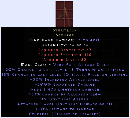 100% Perf Eth Stormlash - Topic - d2jsp