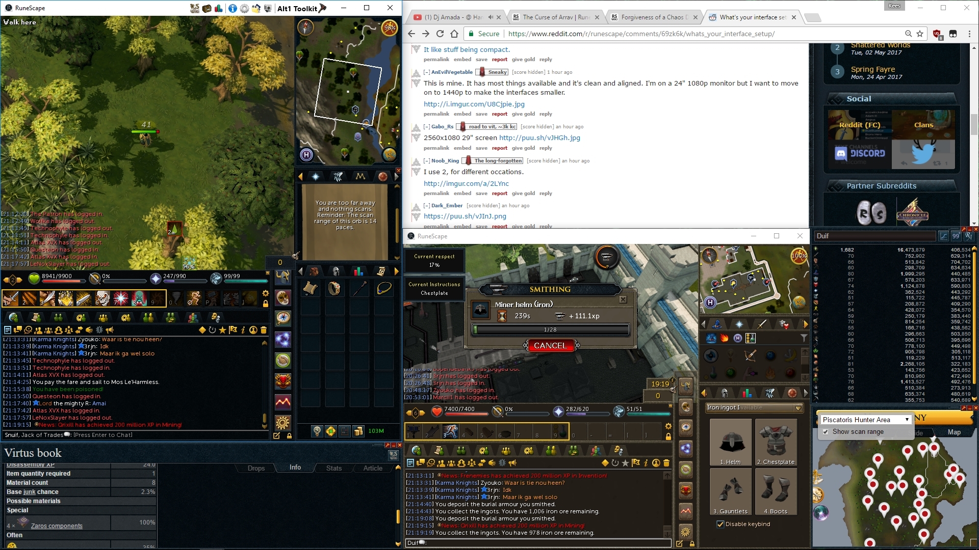 What's your interface setup? : r/runescape